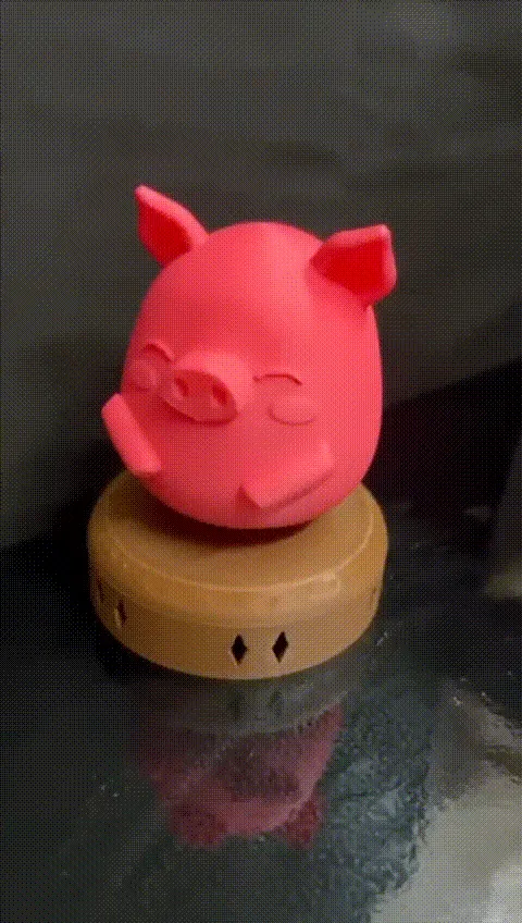 Piggy Ballerina Music Box - Dancing Pig - Free 3D Print Model - MakerWorld