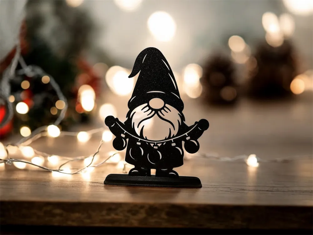 Cute Gnome 2D - Free 3D Print Model - MakerWorld