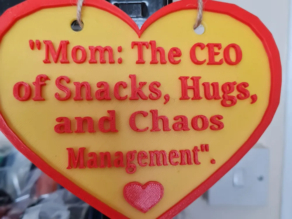 “Mom: The CEO” Heart Plaque Mother’s Day Gift by Bob2000MakerWorld ...