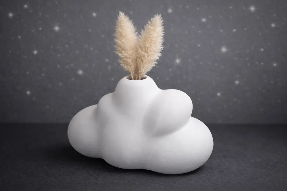 Cloud Vase – Moder Planter Cloud Shape Desk Decor - Free 3D Print Model ...