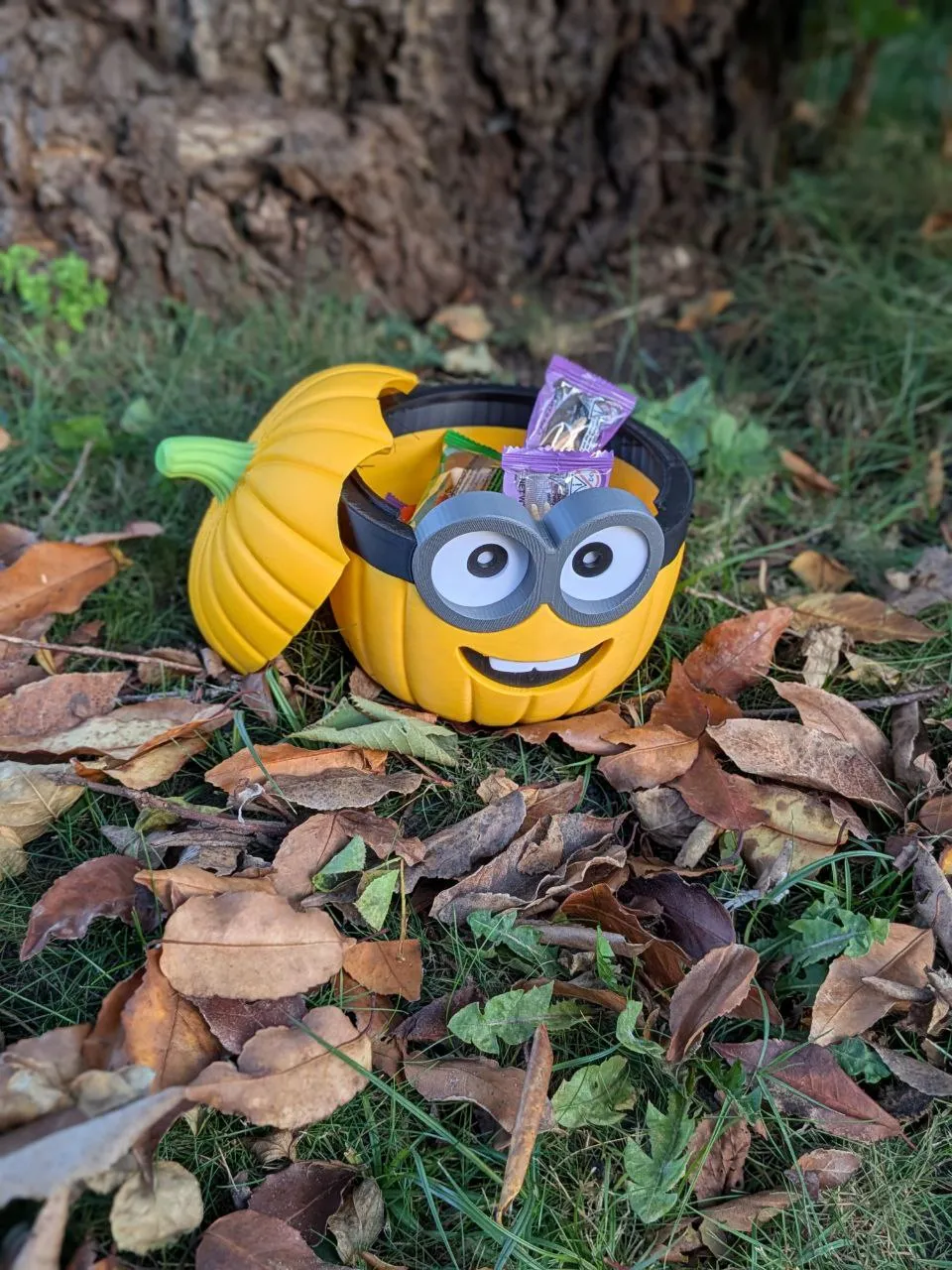 Minion Pumpkin Stuart Halloween Candy Bowls by baumgart05 MakerWorld ...