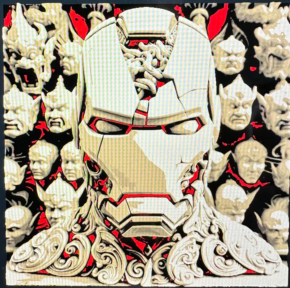 IRON MAN Art (HueForge) by Lov3d - MakerWorld