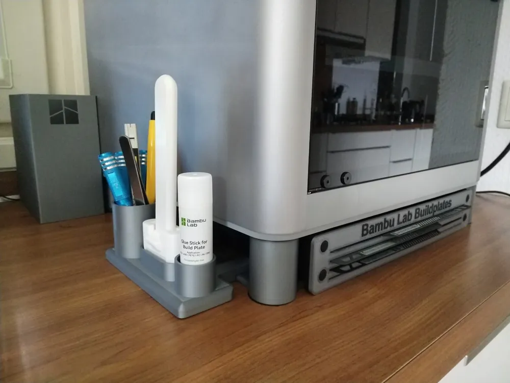 X1C X1E P1P P1S Buildplate tray Accessory holder by Chris1974 - MakerWorld