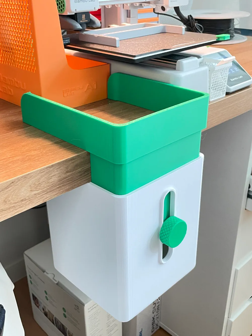Desk bin - Free 3D Print Model - MakerWorld
