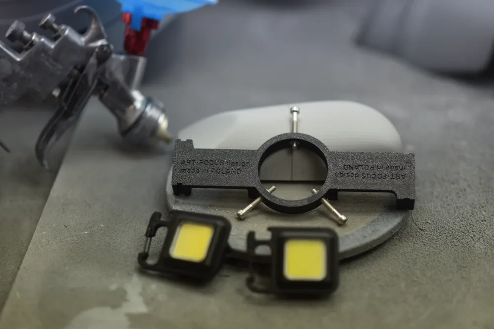 spray gun flashlight holder - Free 3D Print Model - MakerWorld