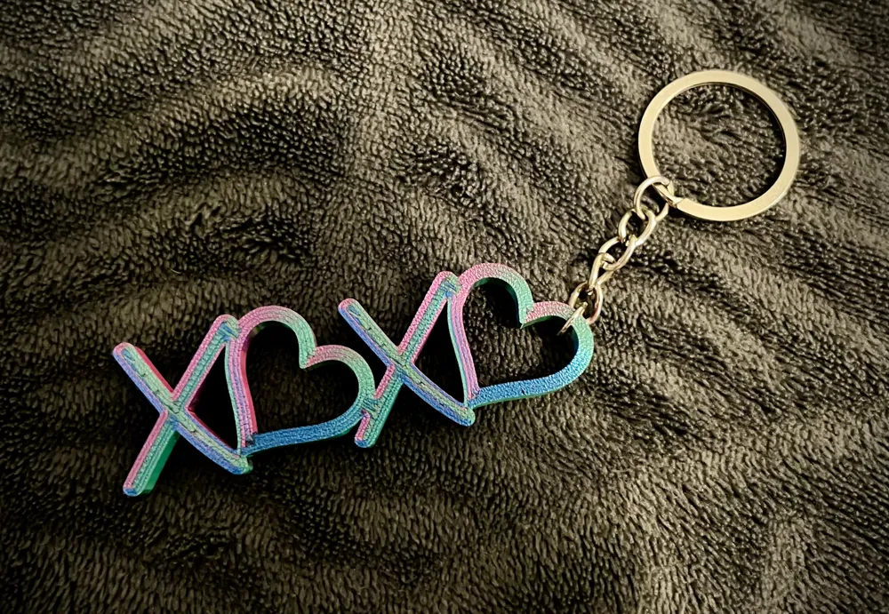 XOXO keychain by miqu - MakerWorld