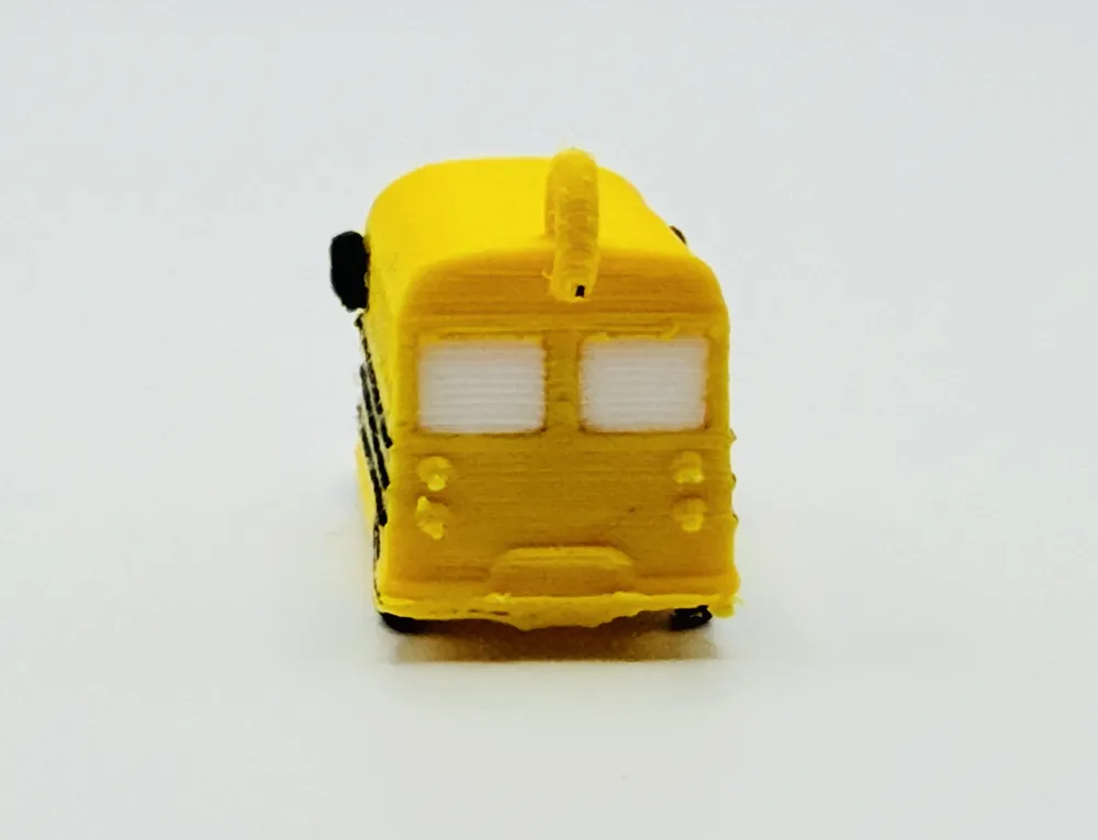 Mini School Bus Keychain Charm - Free 3D Print Model - MakerWorld