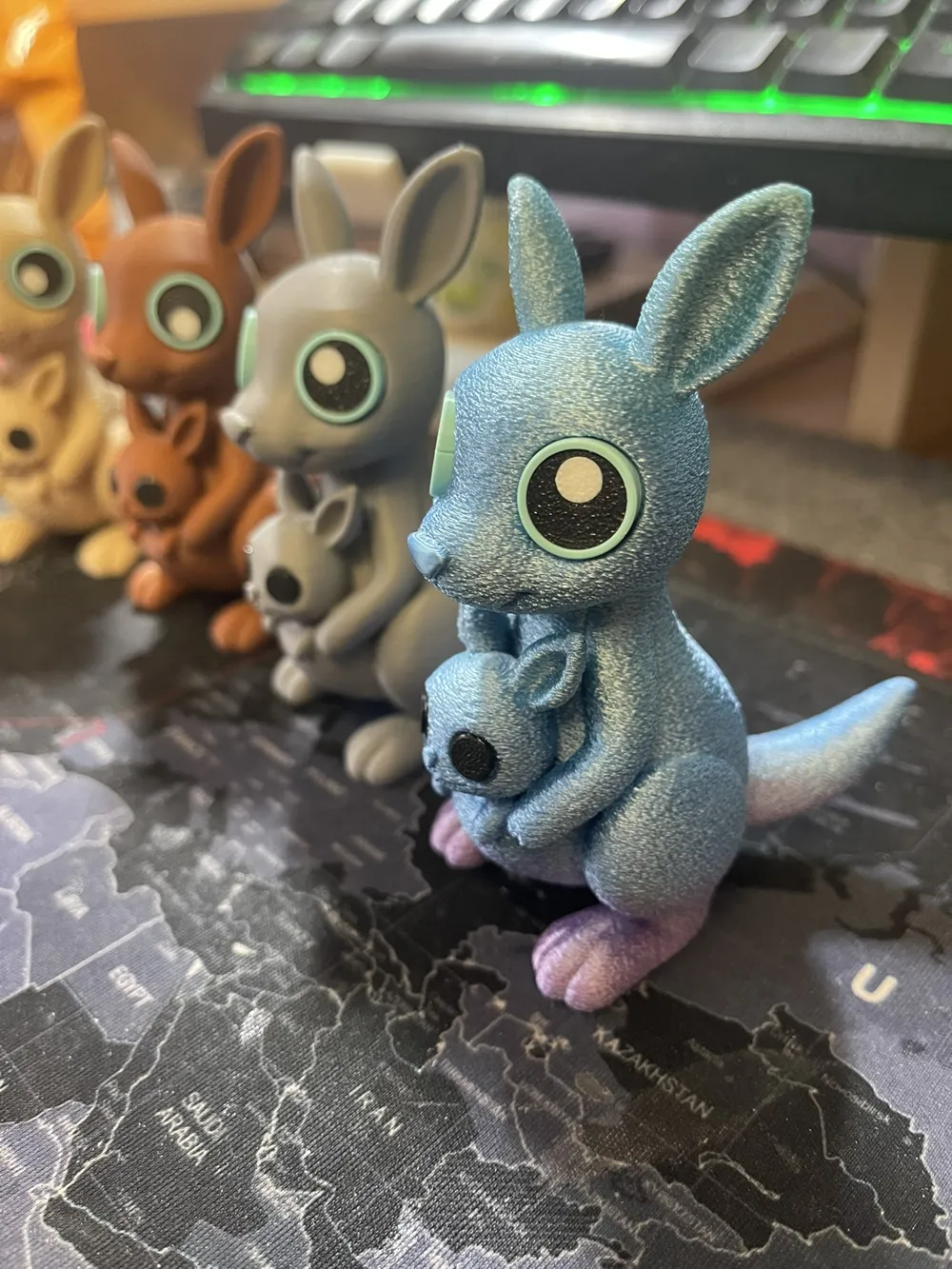 Cute Little Kangaroo – KIRA & baby JORI (noAMS) - Free 3D Print Model ...