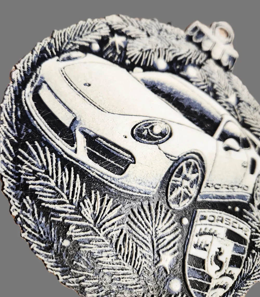 Porsche Christmas Bauble Hueforge 150mm by Calipitter - MakerWorld