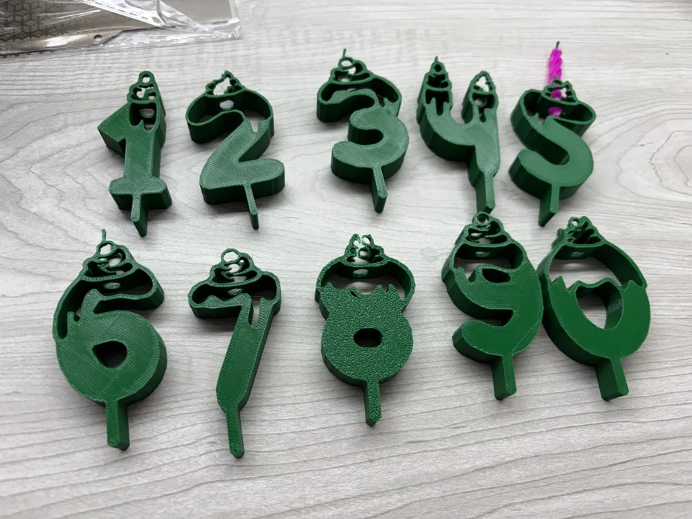 Birthday number candle holders by Jewel - MakerWorld