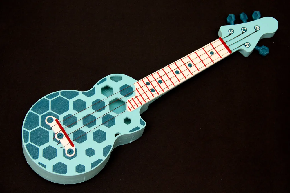 Hex ukulele - fully printable soprano by Tomek MakerWorld: Download ...