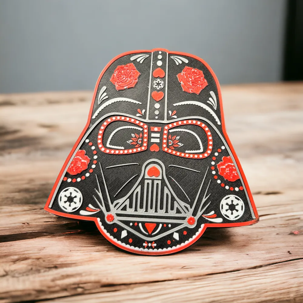 Vader Sugar Skull by Messy Bun Crafter - MakerWorld