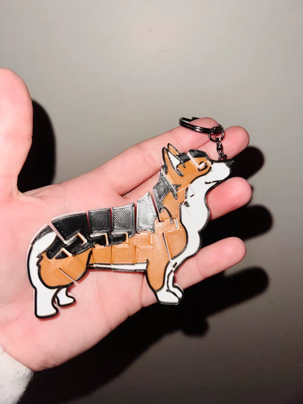 Flexi Articulated Corgi Tri Color by Printedmagic3d - MakerWorld
