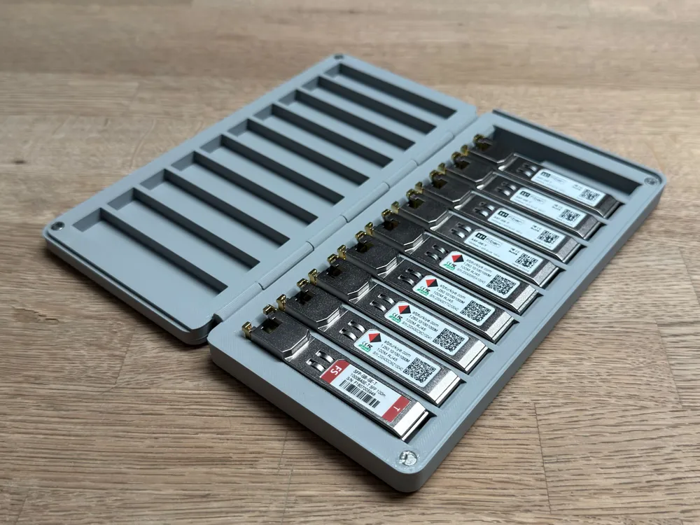 10× SFP+ Storage Box (In-Place Print, No Supports) - Free 3D Print ...
