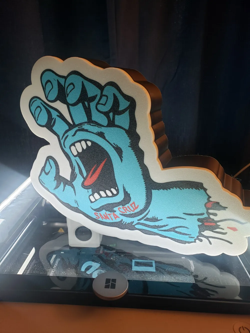 1970's & 1980's Vintage Santa Cruz Skateboard Screaming Hand Logo ...