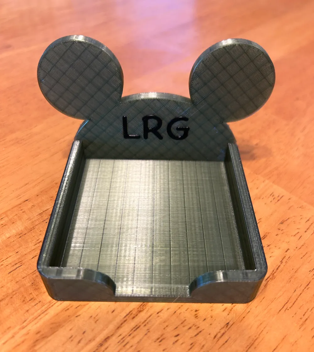 Mickey sticky note holder, customizable by saltyboy22 MakerWorld ...