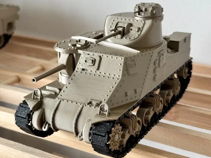 Tanque Médio M3 Lee Escala 1:35 EUA por Bavaria_3D Tanks MakerWorld: Baixe modelos 3D gratuitos