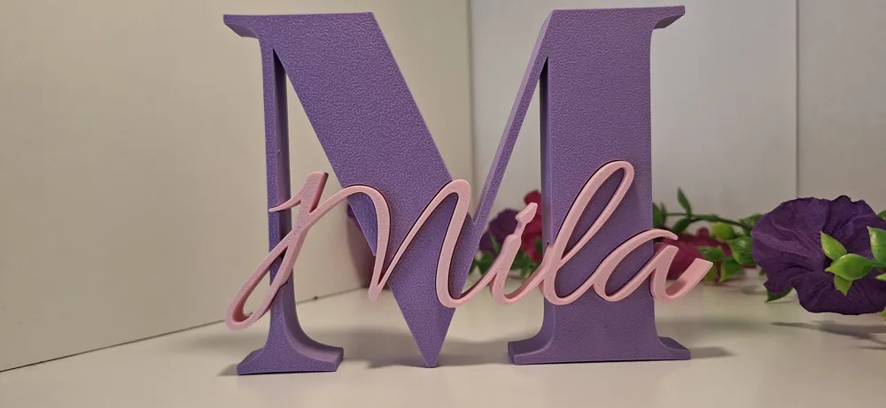 Personalized Monogram Name Creator - Free 3D Print Model - MakerWorld