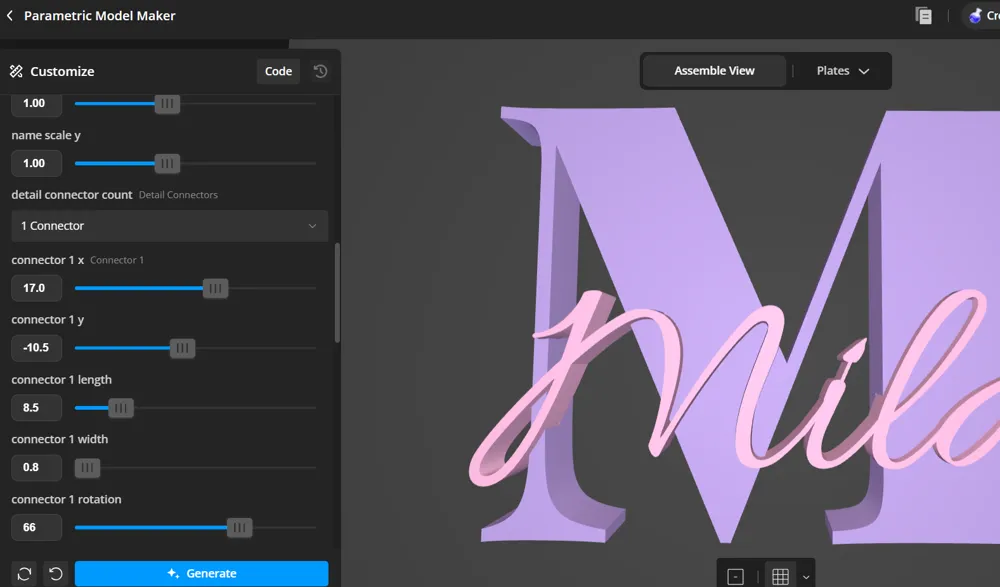 Personalized Monogram Name Creator - Free 3D Print Model - MakerWorld