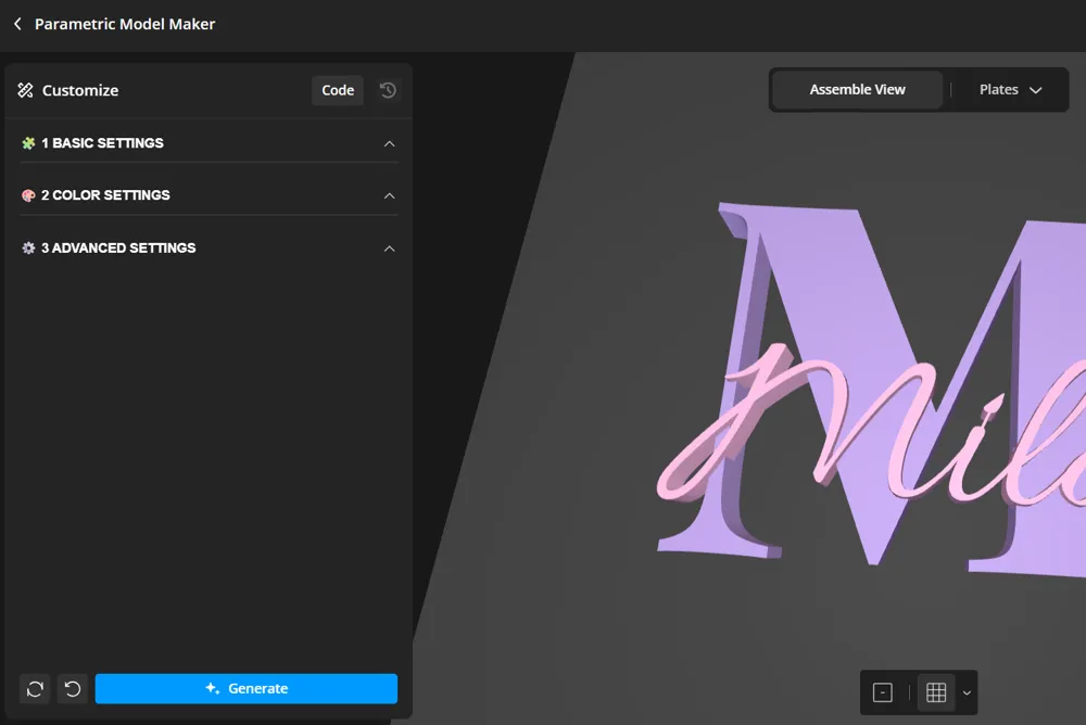 Personalized Monogram Name Creator - Free 3D Print Model - MakerWorld