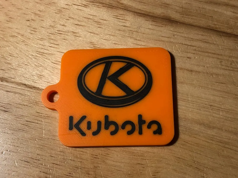 Kubota Key Fob [Logo on Both Sides] Remixed by rowiac - MakerWorld