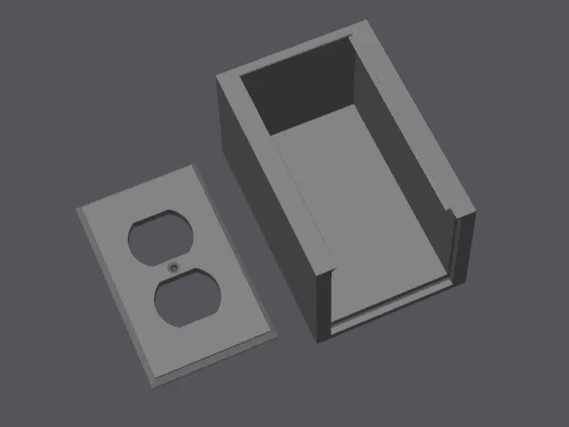 French Cleat Style Outlet Cover Box by Nate MakerWorld: Download Free ...