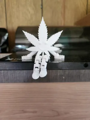 Cannabis Leaf Dude Buddy by Snugs-3D MakerWorld: Download Free 3D Models