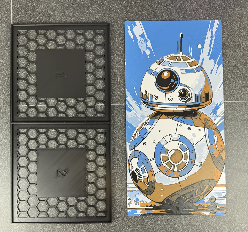 BB8 - Star Wars 2 Panel Hueforge by Canadian Gamer - MakerWorld