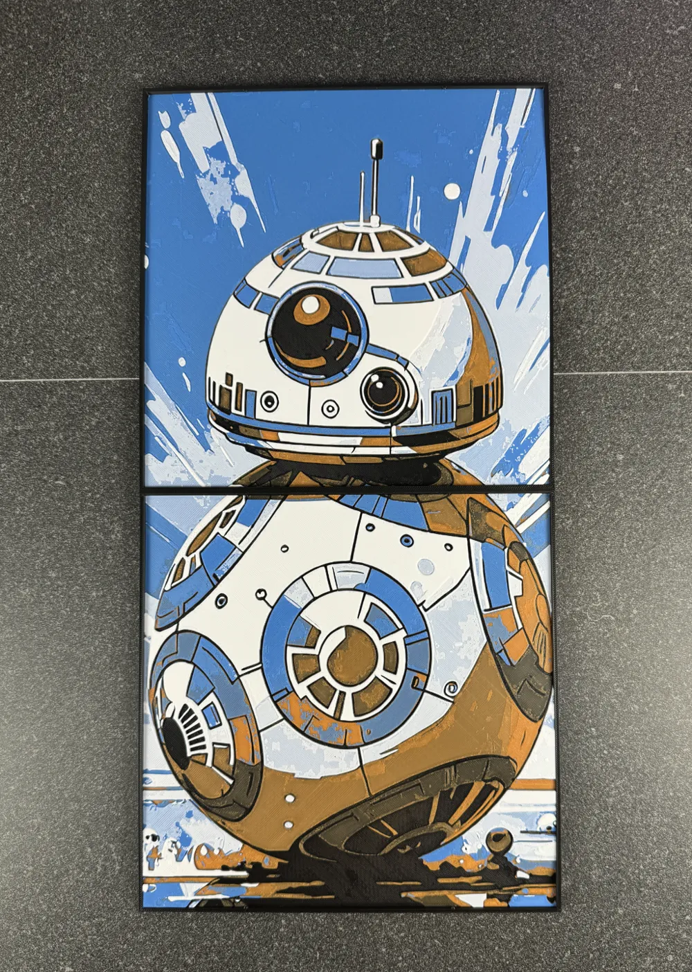 BB8 - Star Wars 2 Panel Hueforge by Canadian Gamer - MakerWorld