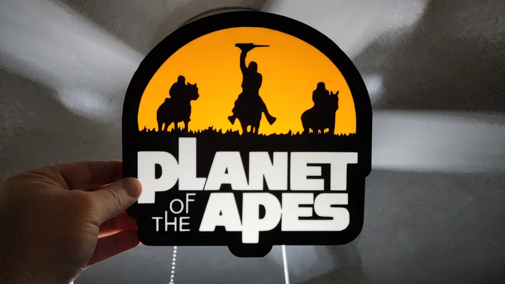 Planet of the Apes - LED Light Box by MayHem - MakerWorld