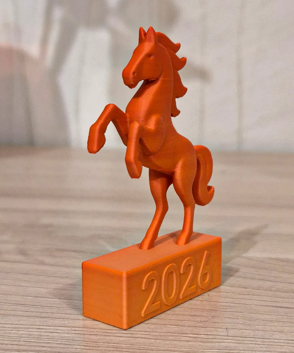 Feuerpferd 2026 Chinesische Tierkreisfigur – Kostenloses 3D-Druckmodell ...