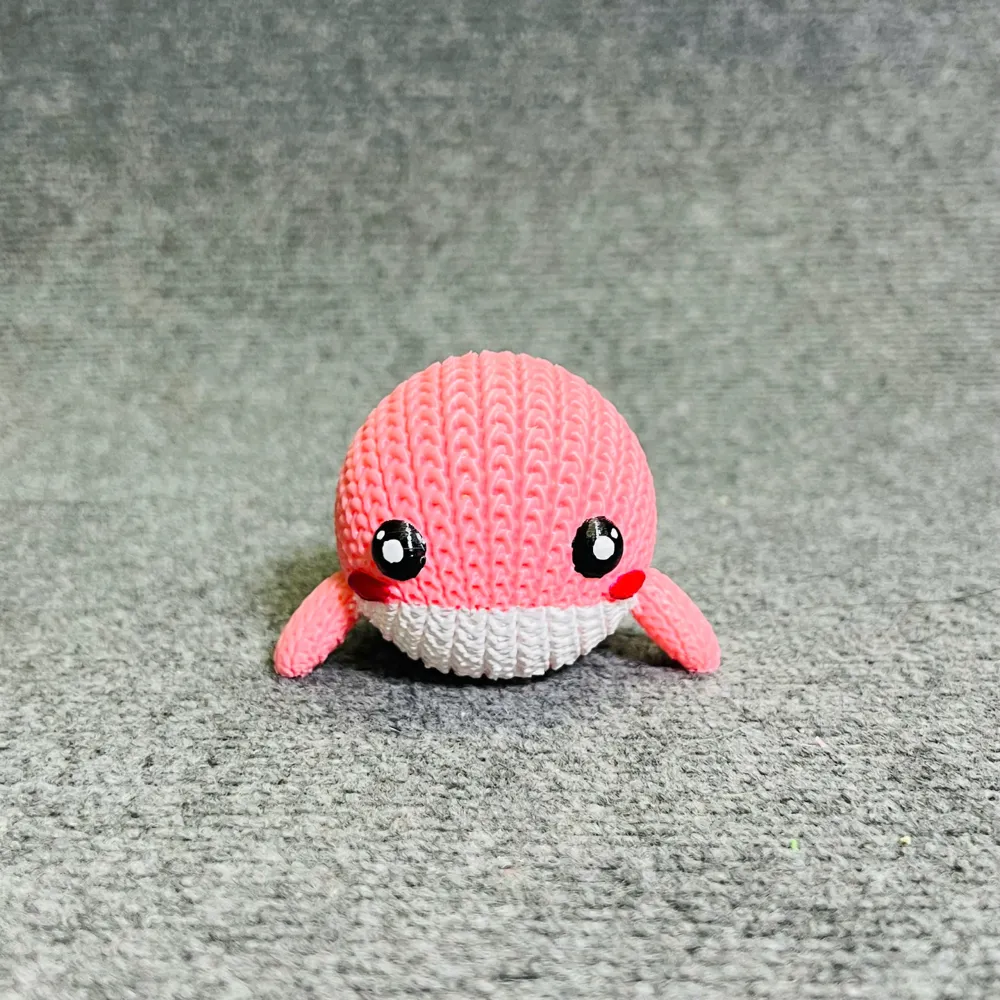 Cute Whale Knitted - Crochet- STL & 3mf Multicolor by Whale 3D Studio ...