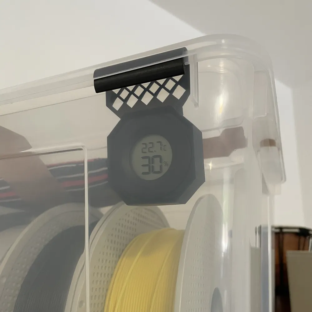 Hygrometer Mount for SAMLA Box (Ikea) by noCRASH MakerWorld: Download ...
