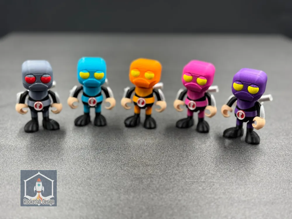 TMNT Foot Soldier Cute Minifigures by Rocketlab Design MakerWorld ...