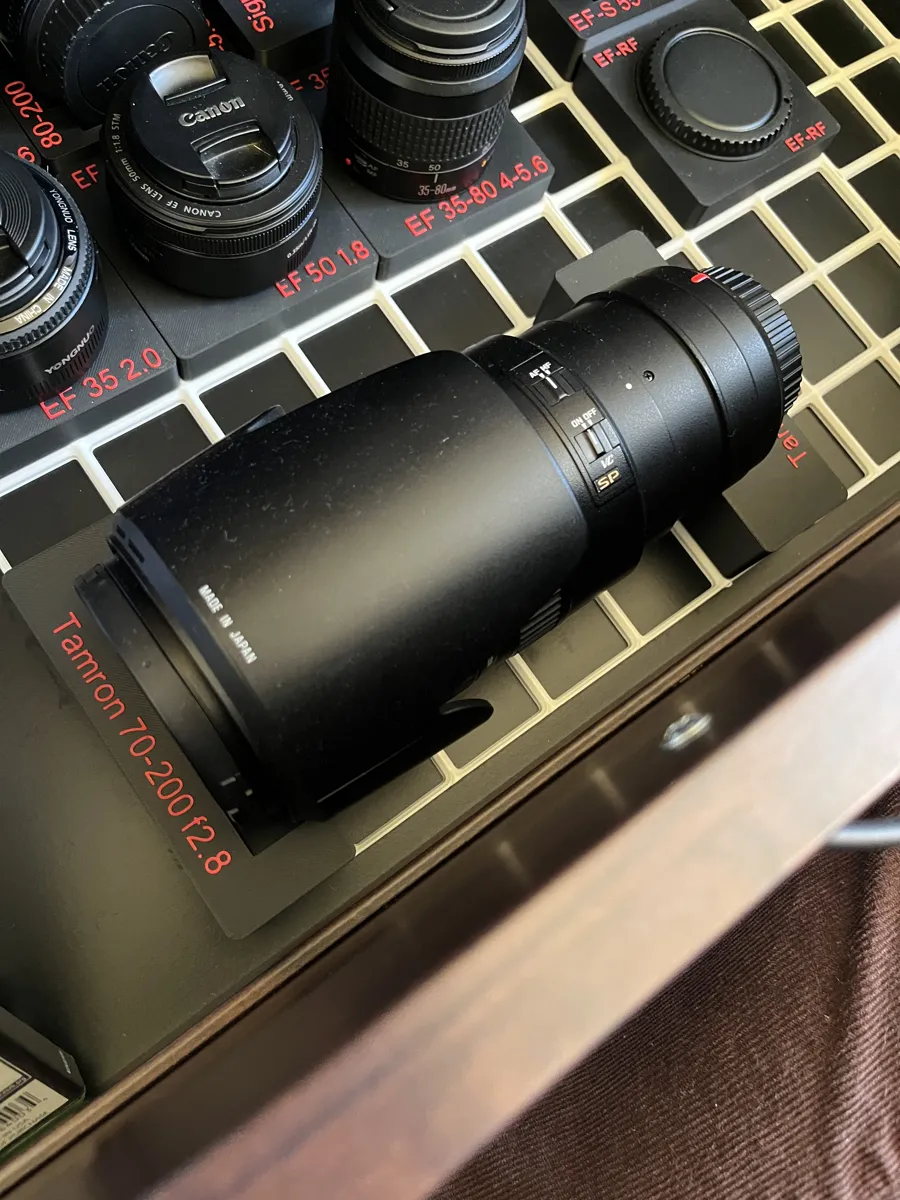 CLASS - Tamron 70-200 f/2.8 Camera Lens Gridfinity - Free 3D Print ...