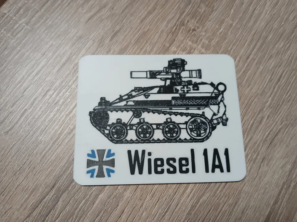 Wiesel 1A1 Supporters Plate - Free 3D Print Model - MakerWorld