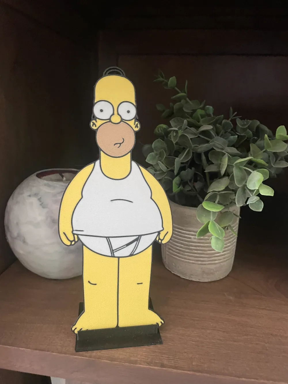 Homer Simpson Display / 4 color / Confused / art by 3D Prints This Week ...