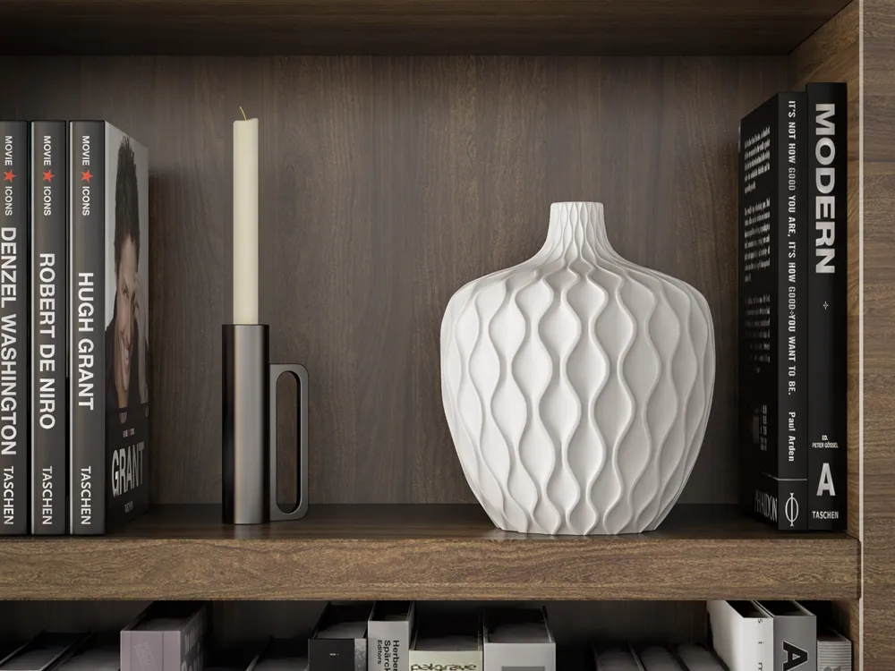 Wave Vase Model Two - Contemporary Vase Design by Rox3D - MakerWorld