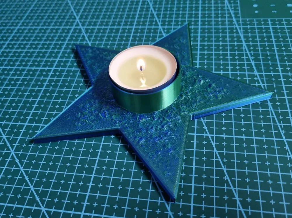 Star-Shaped Tealight (flat surface) by RandomFussel MakerWorld ...