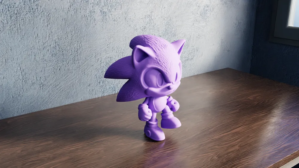 Sonic – Purple Blur by Marjers MakerWorld: Download Free 3D Models