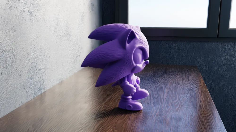Sonic – Purple Blur - Free 3D Print Model - MakerWorld