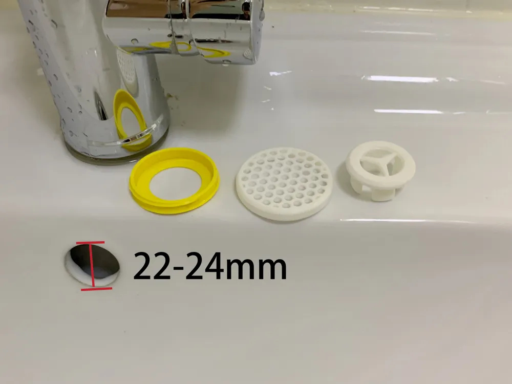 Sink Overflow Cover (only 7g cover + filter) - Free 3D Print Model ...