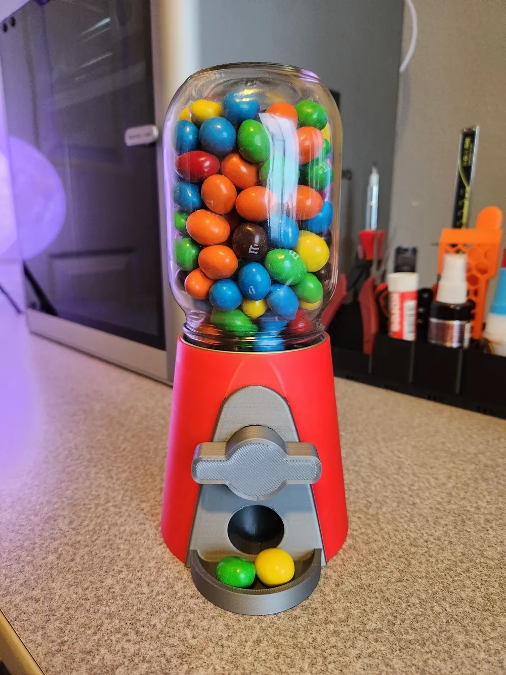 Simple Mason Jar Candy Machine by carlbelcher MakerWorld: Download Free 3D Models
