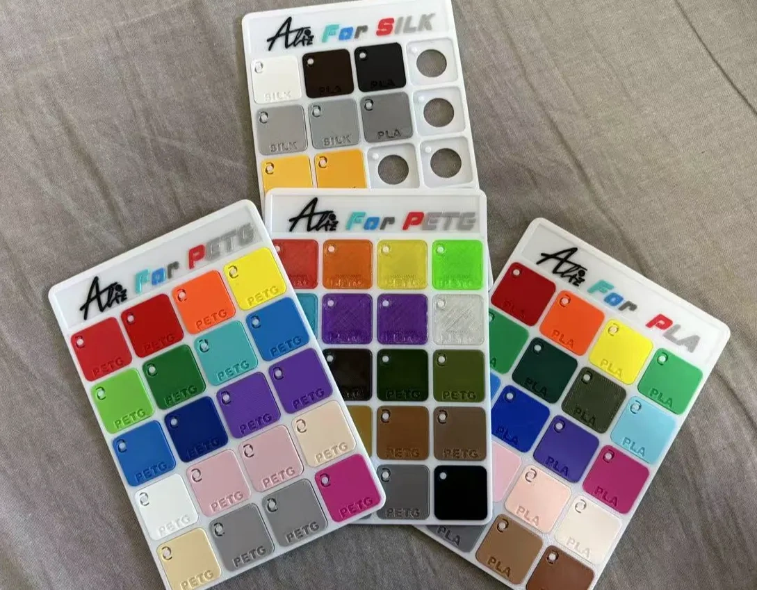 Aliz Swatch Display Board, Labeled by THEODORATOR MakerWorld: Download ...