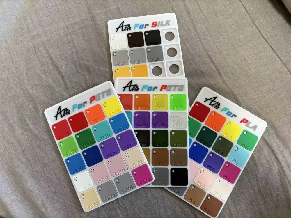 Aliz Swatch Display Board, Labeled by THEODORATOR MakerWorld: Download ...