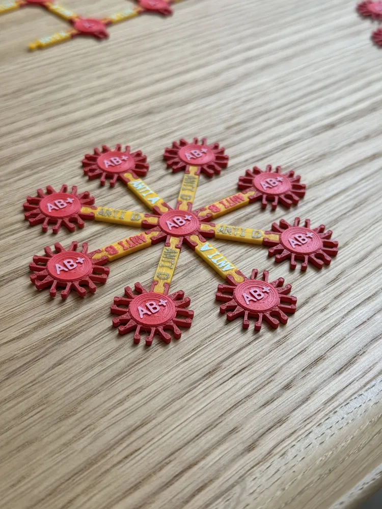 Blood Type Puzzle - Free 3D Print Model - MakerWorld