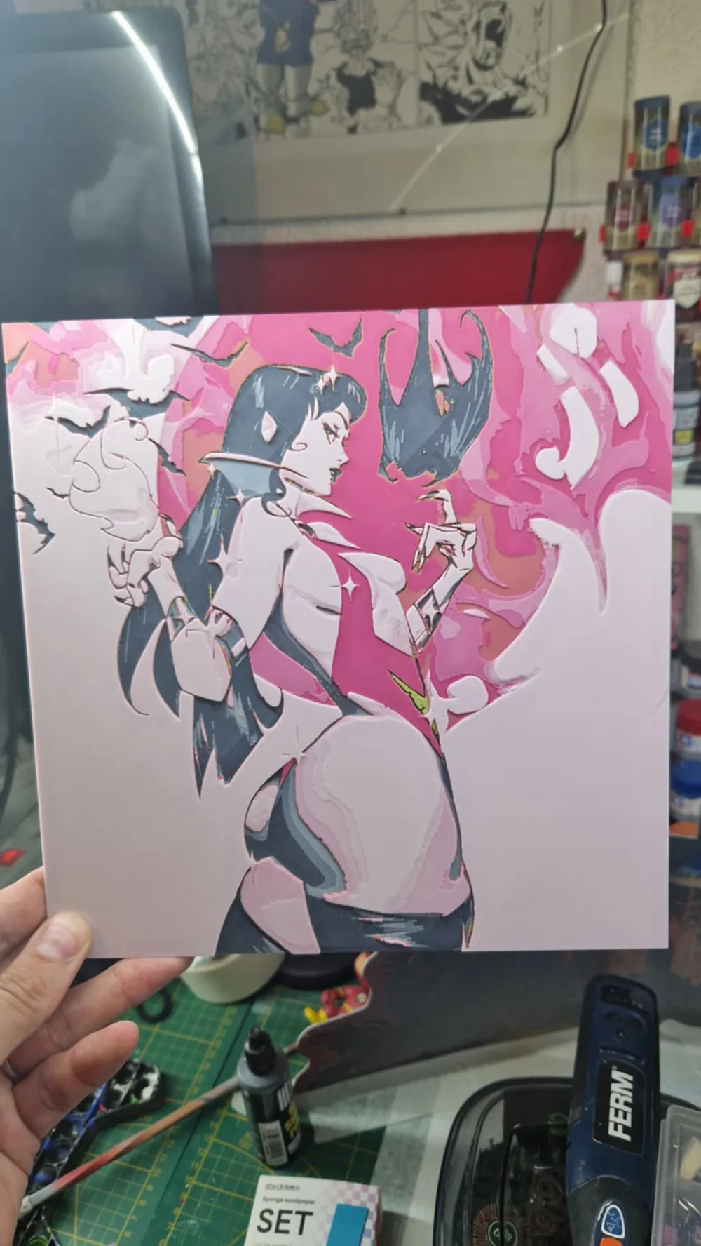 Vampirella Hueforge by Dakiren MakerWorld: Download Free 3D Models