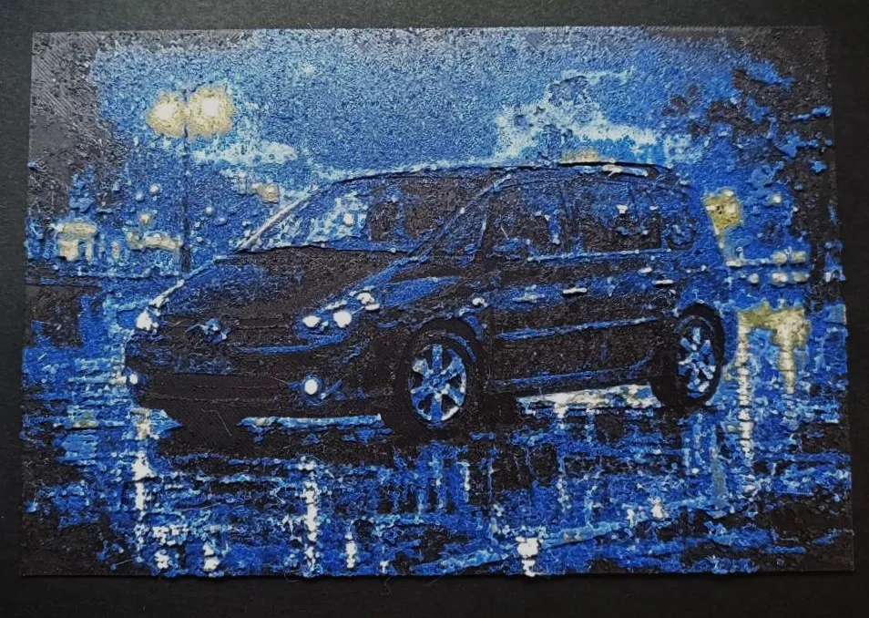 HueForge Auto Bild (Espace IV) – Kostenloses 3D-Druckmodell – MakerWorld