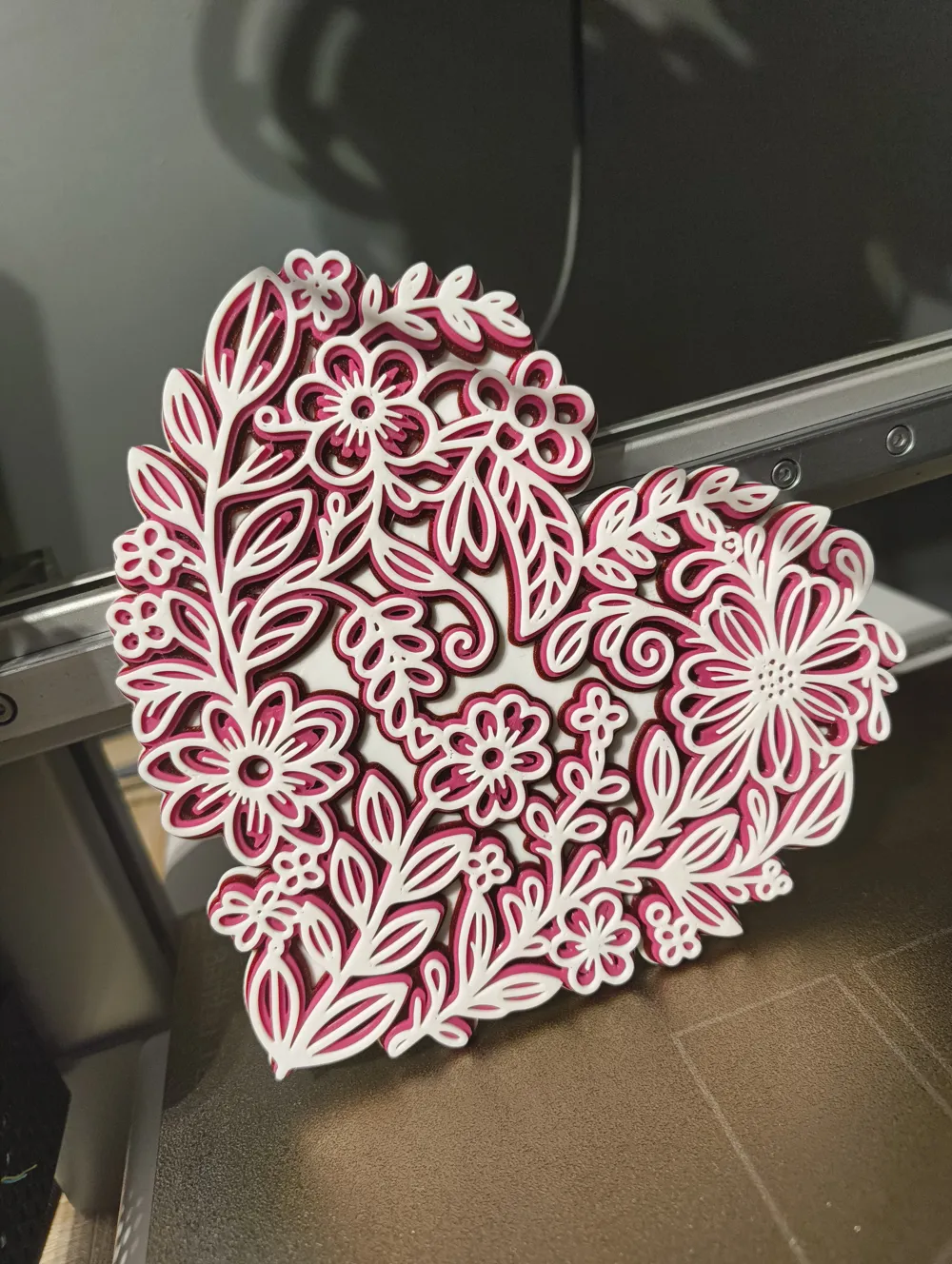 Layered Valentine Heart - Free 3D Print Model - MakerWorld