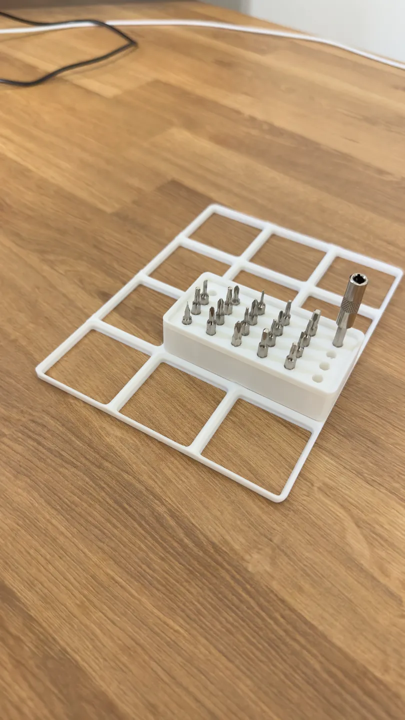 Gridfinity 1x2 4mm Mini Hex Bits Holder by user_3931900062 - MakerWorld